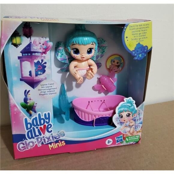 baby alive | Toys | Baby Alive Glo Pixies Minis Doll Aqua Flutter Glowinthedark Doll For Kids ...